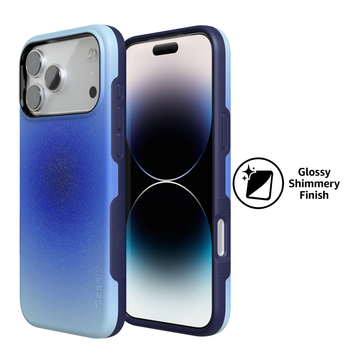 Cobalt Clarity | Blue Aura Shimmer Case