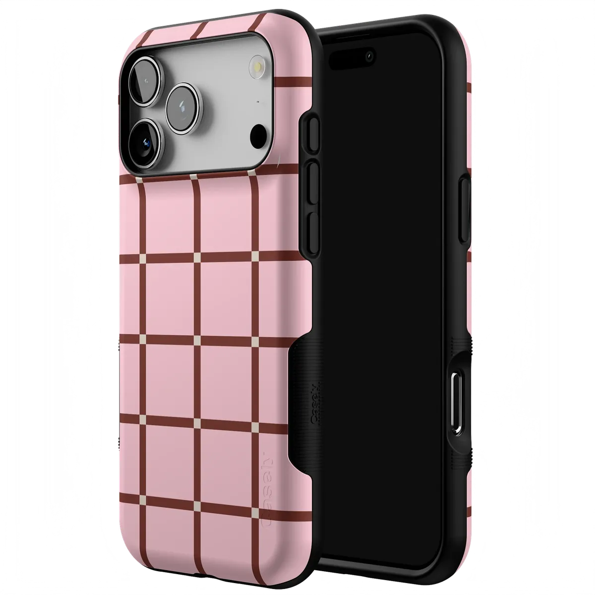 Uptown Gridlock Pink Checkerboard Case | Casely