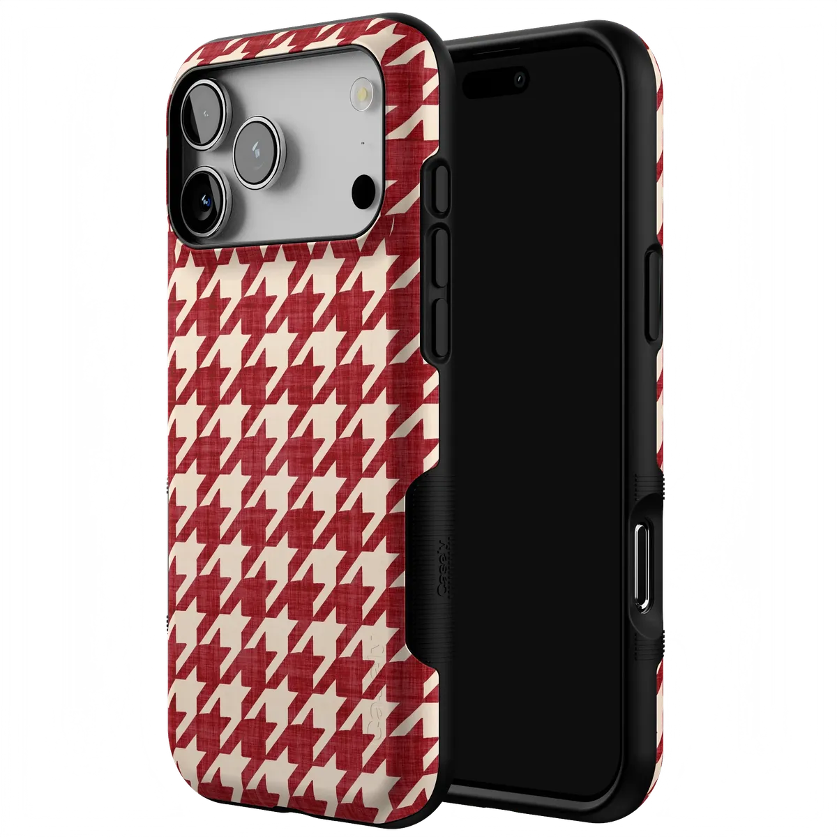 Scarlet Stitch Red Houndstooth Case | Casely