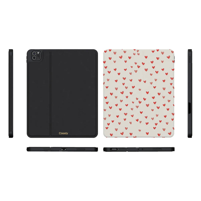 Love Letters Doodle Hearts iPad Case | Casely