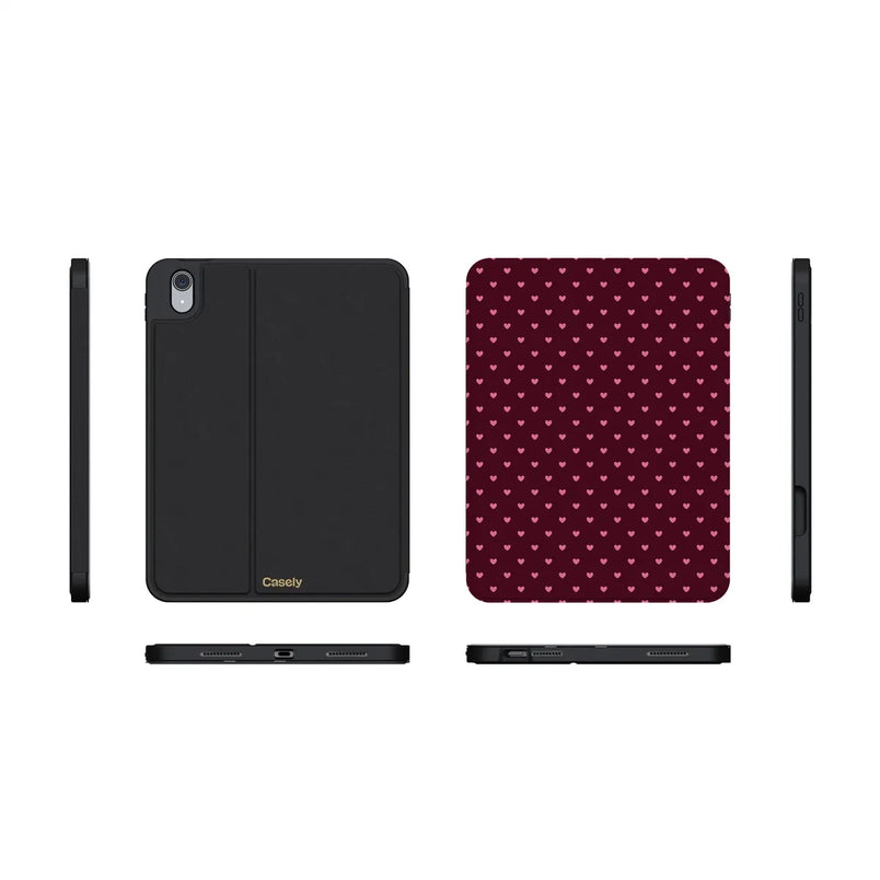 Heart Noir Tiny Hearts iPad Case | Casely