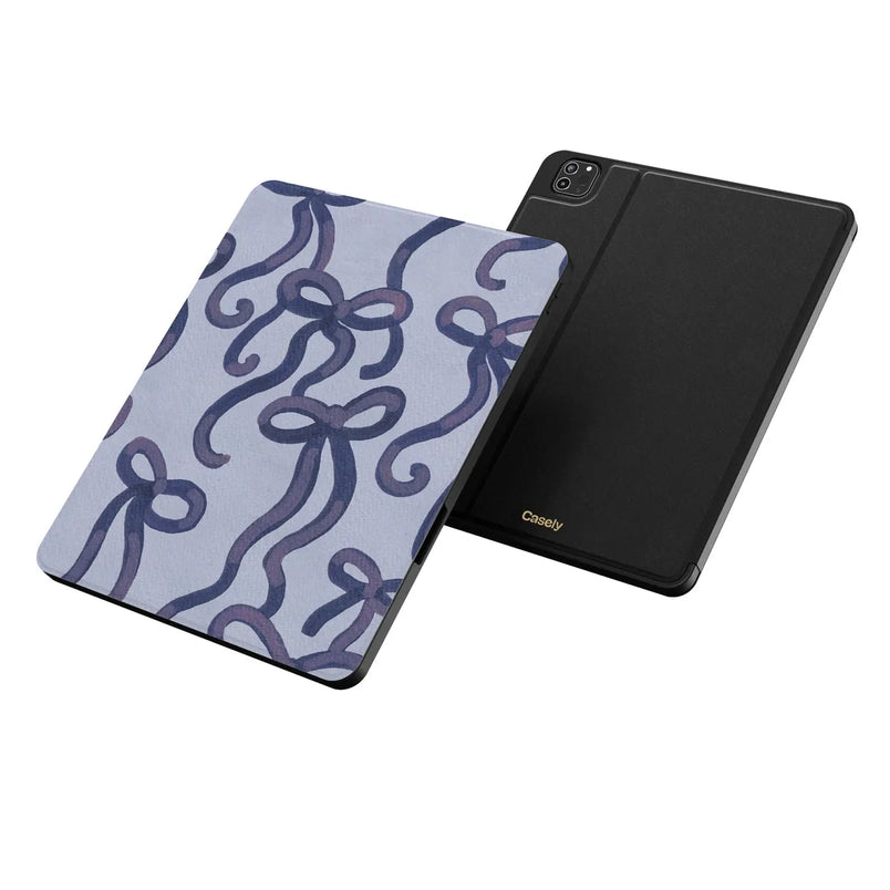 Love Me Knot Blue Bow iPad Case | Casely