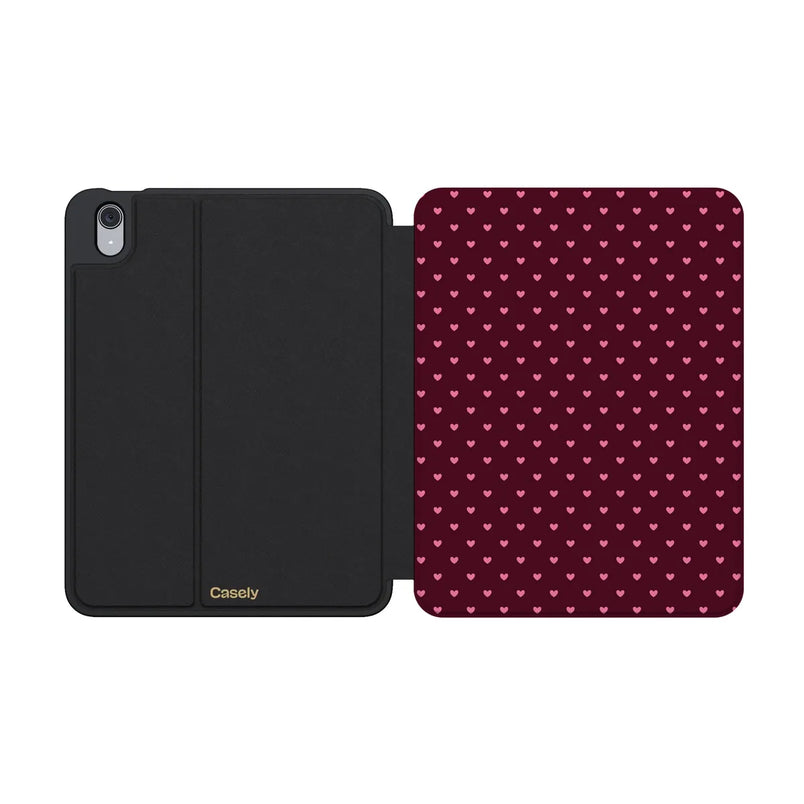 Heart Noir Tiny Hearts iPad Case | Casely