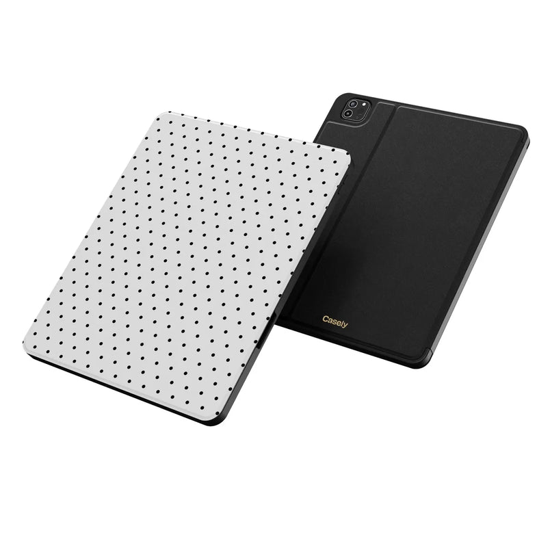 On the Dot White Polka Dot iPad Case | Casely