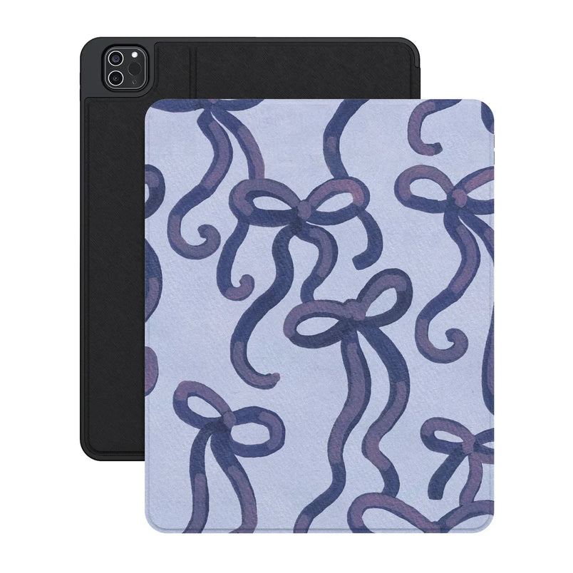 Love Me Knot Blue Bow iPad Case | Casely