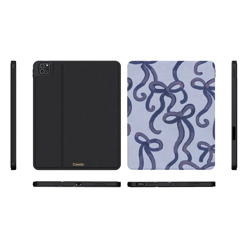 Love Me Knot Blue Bow iPad Case | Casely