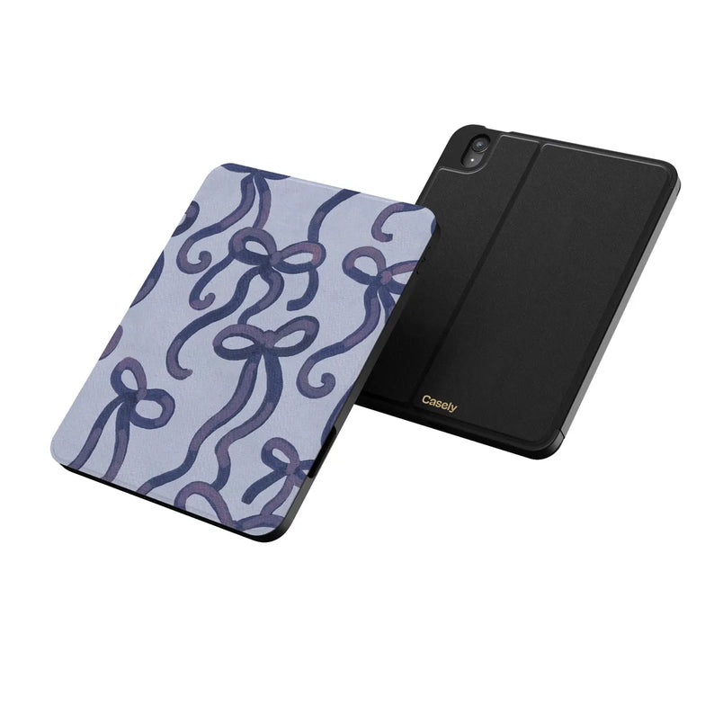 Love Me Knot Blue Bow iPad Case | Casely