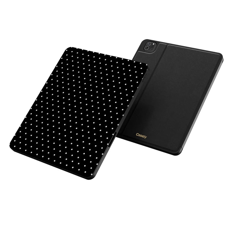 On the Dot Black Polka Dot iPad Case | Casely