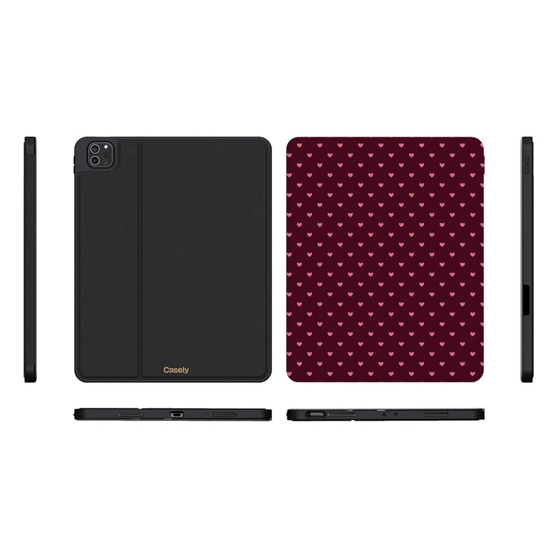 Heart Noir Tiny Hearts iPad Case | Casely