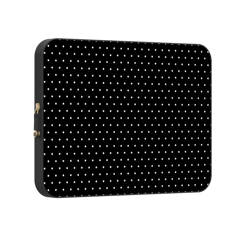 On the Dot Black Polka Dot Laptop Case | Casely