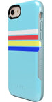 Teal Rainbow Stripes Color Block Case | Casely