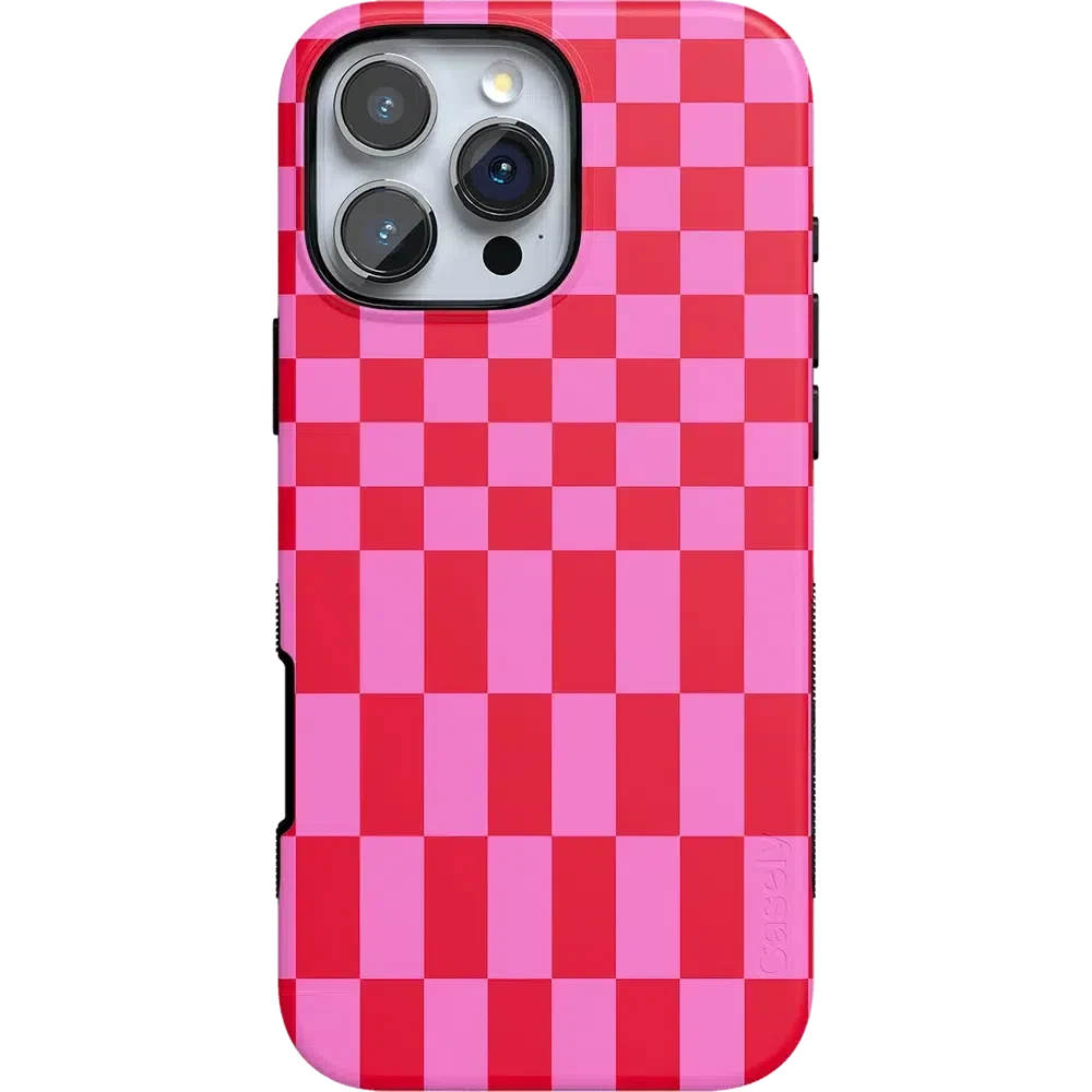 Vibe Check Pink Checkerboard Case | Casely